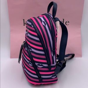 kate spade | Bags | Kate Spade Karissa Nylon Lip Print Md Backpack ...